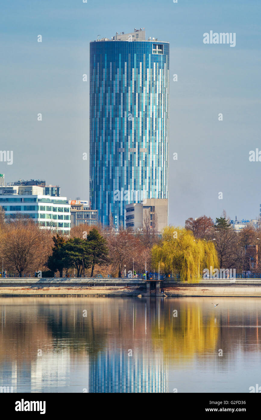 Bucharest, Romania - March 07, 2016: Bucharest Sky Tower Business ...