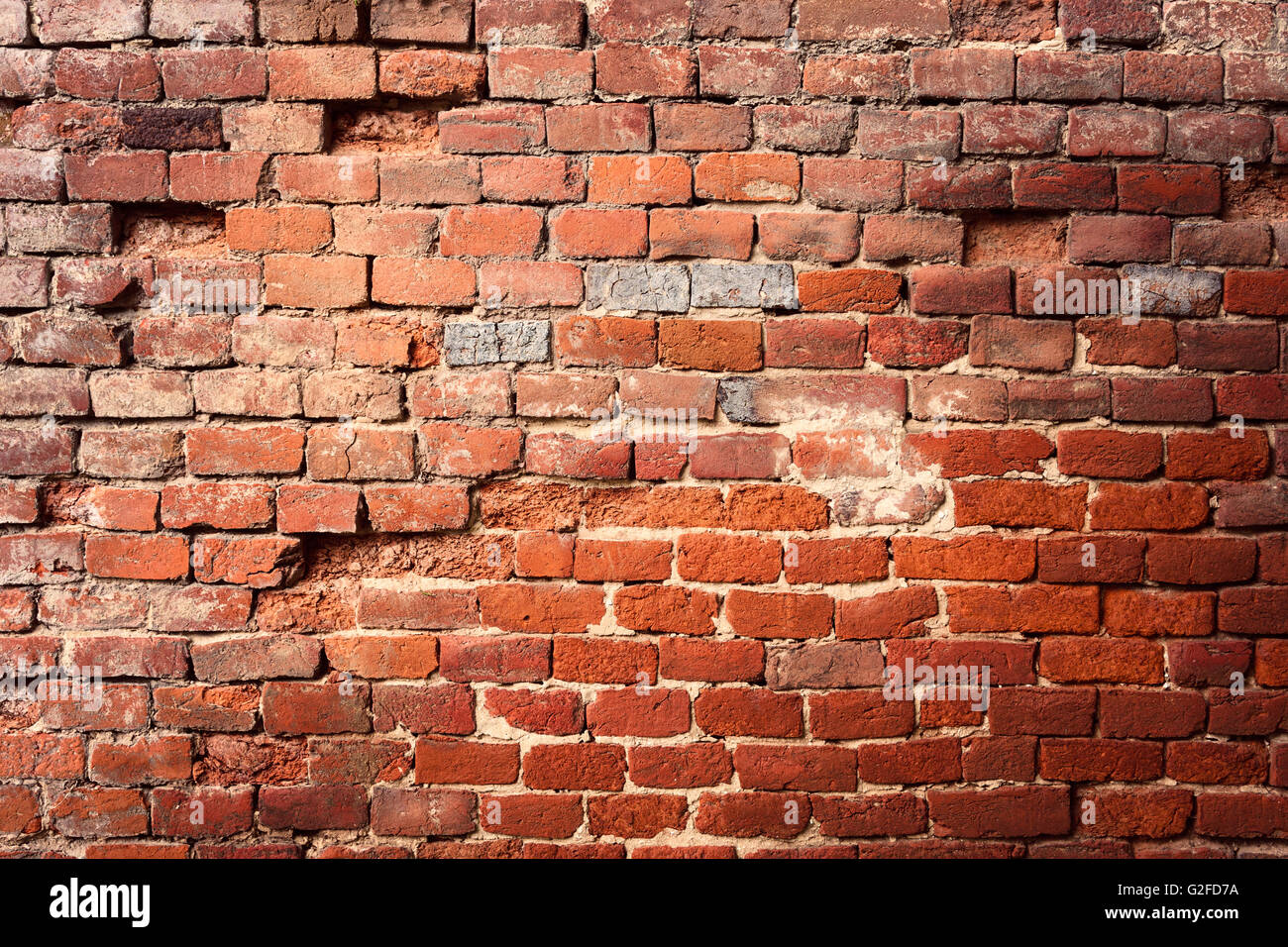 Old red brick wall Stock Photo - Alamy