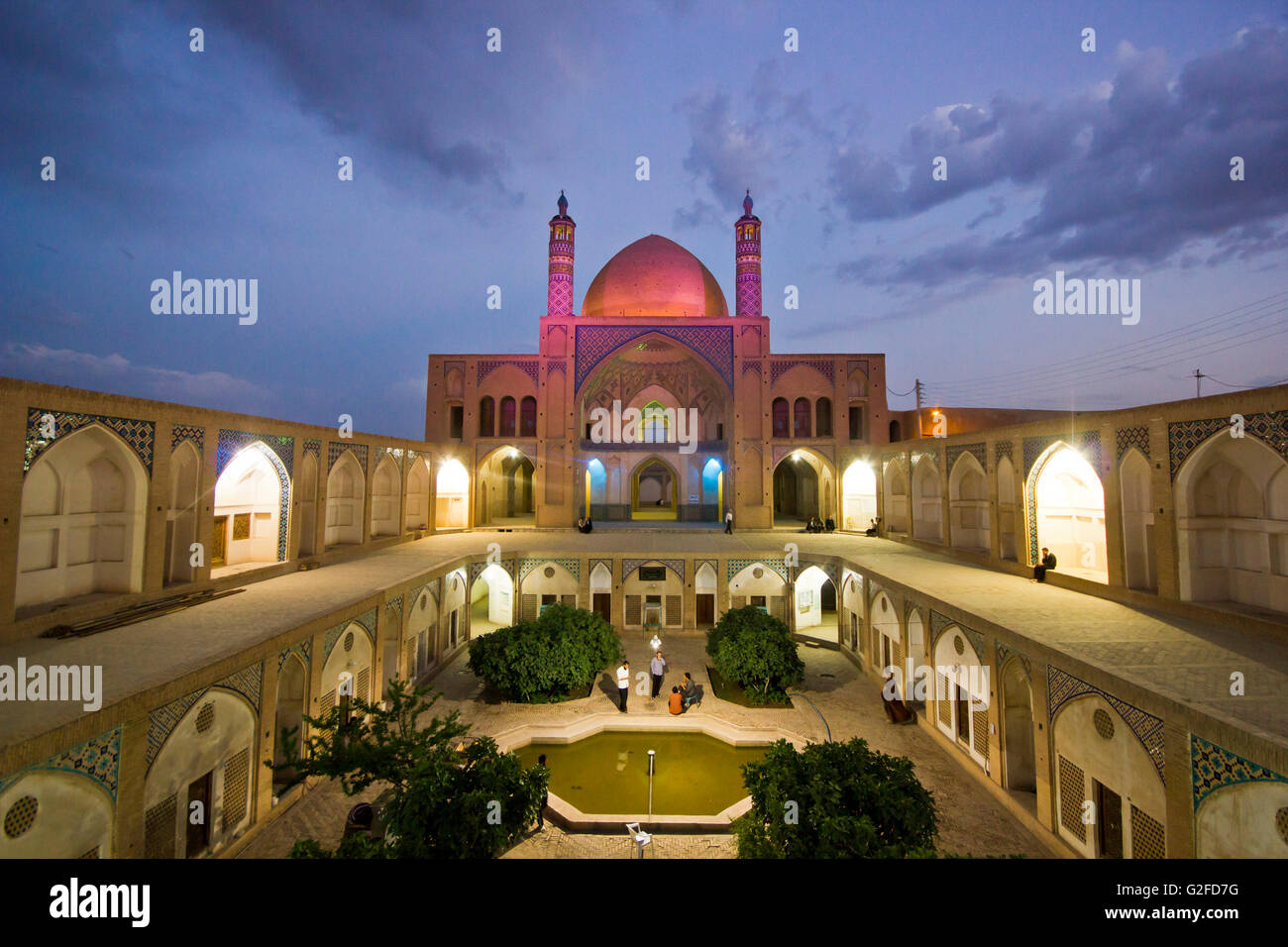 Purple lights inside building hi-res stock photography and images - Alamy