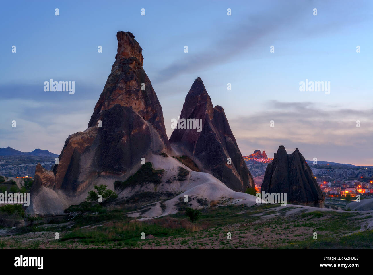 Uchisar castle in Cappadocia, Turkey Stock Photo - Alamy