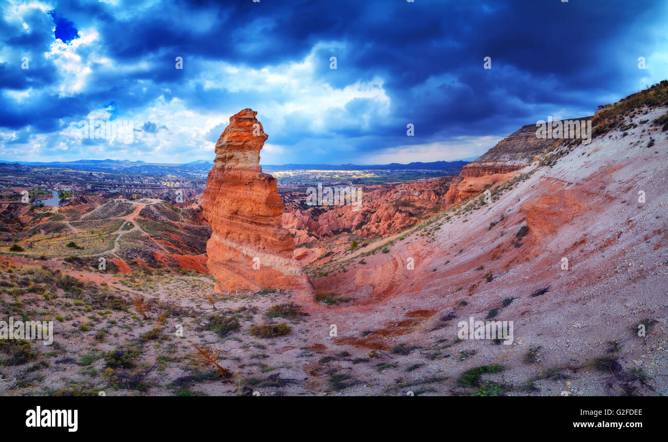 Amazing view of red rose valley in Cappadocia, Turkey Stock Photo - Alamy