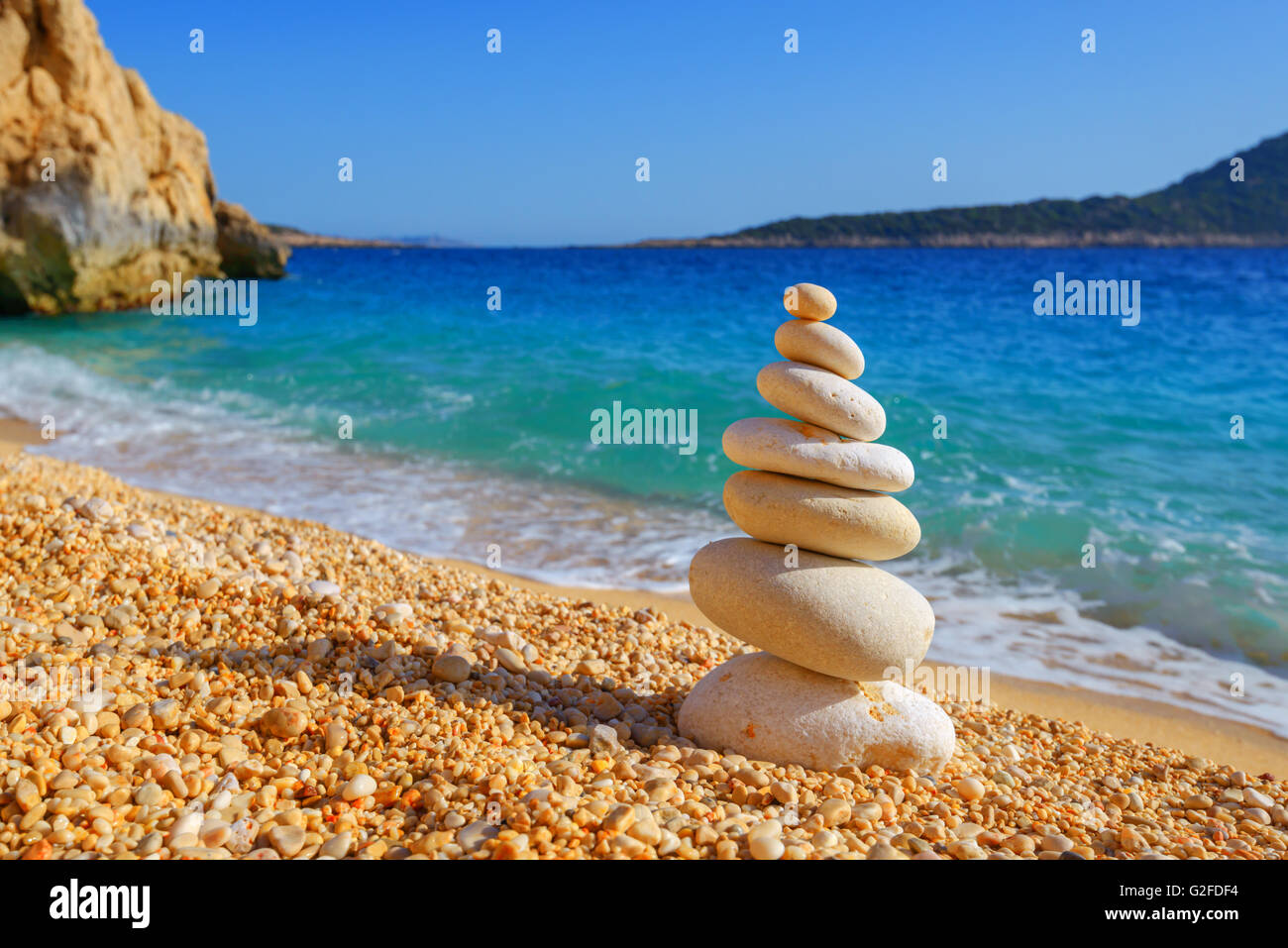 Beautiful mediterranean sea coastline sunshine hi-res stock photography ...