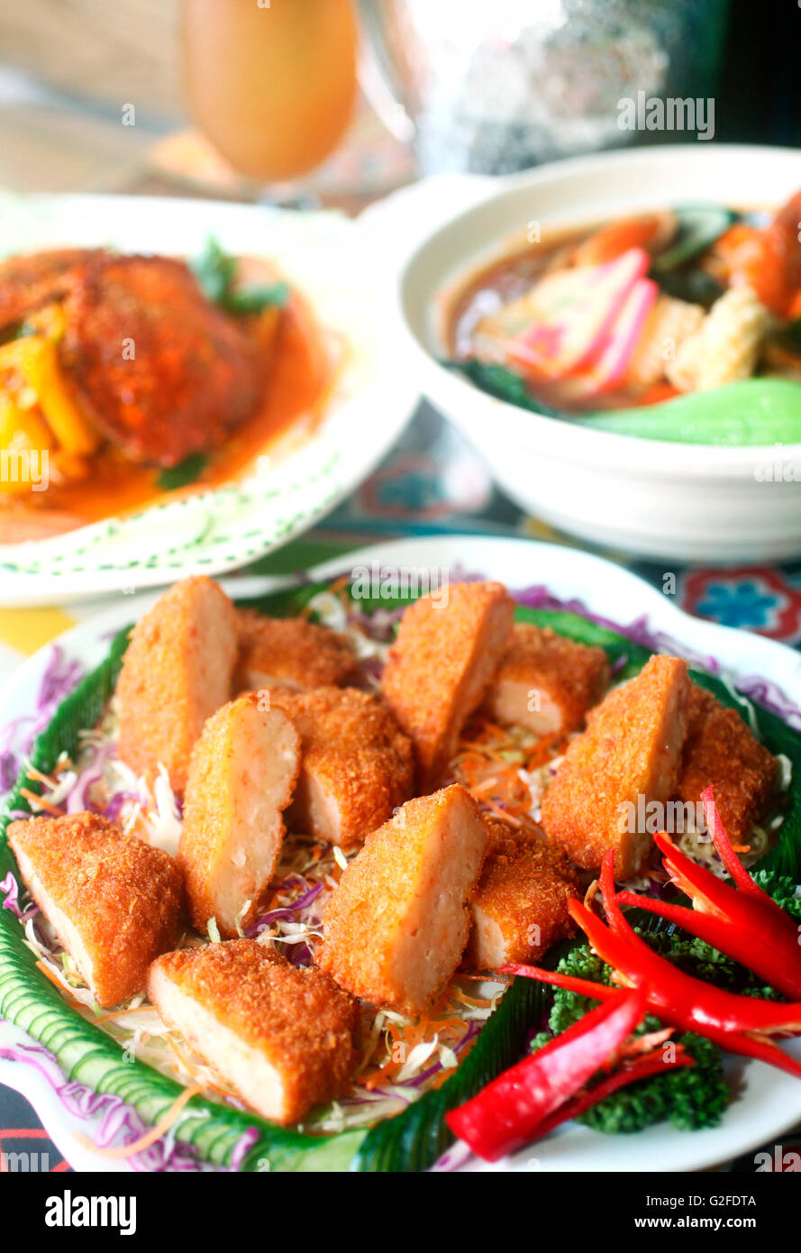 Thai dishes Sha Wadi Kata Cuisine Stock Photo - Alamy