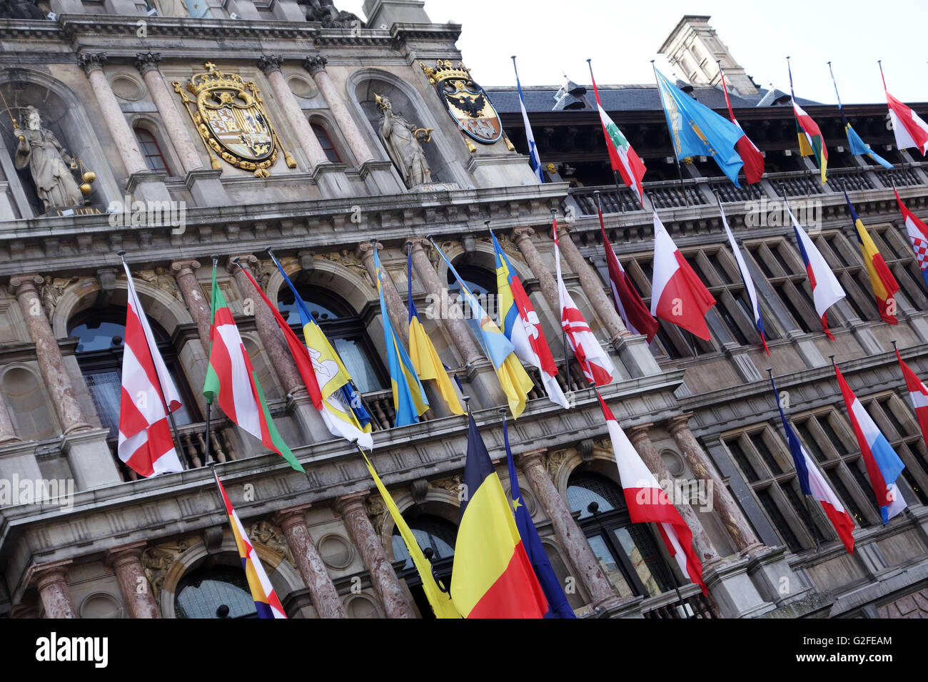 City Hall Antwerp Belgium Stock Photo - Alamy