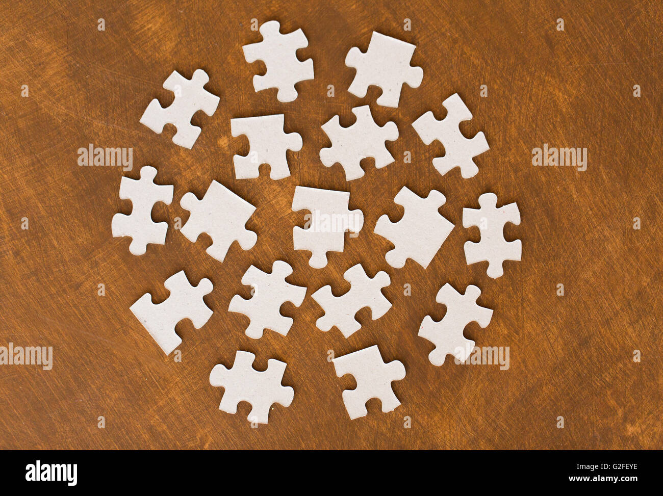 Closeup view jigsaw puzzle hi-res stock photography and images - Alamy