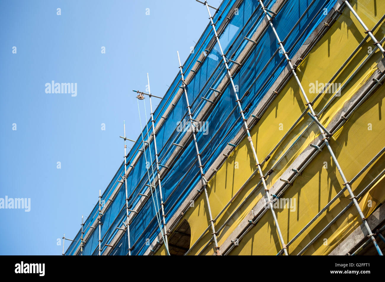 Scaffolded building site hi-res stock photography and images - Alamy