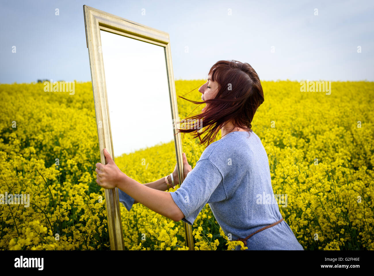 Self reflection mirror hi-res stock photography and images - Alamy