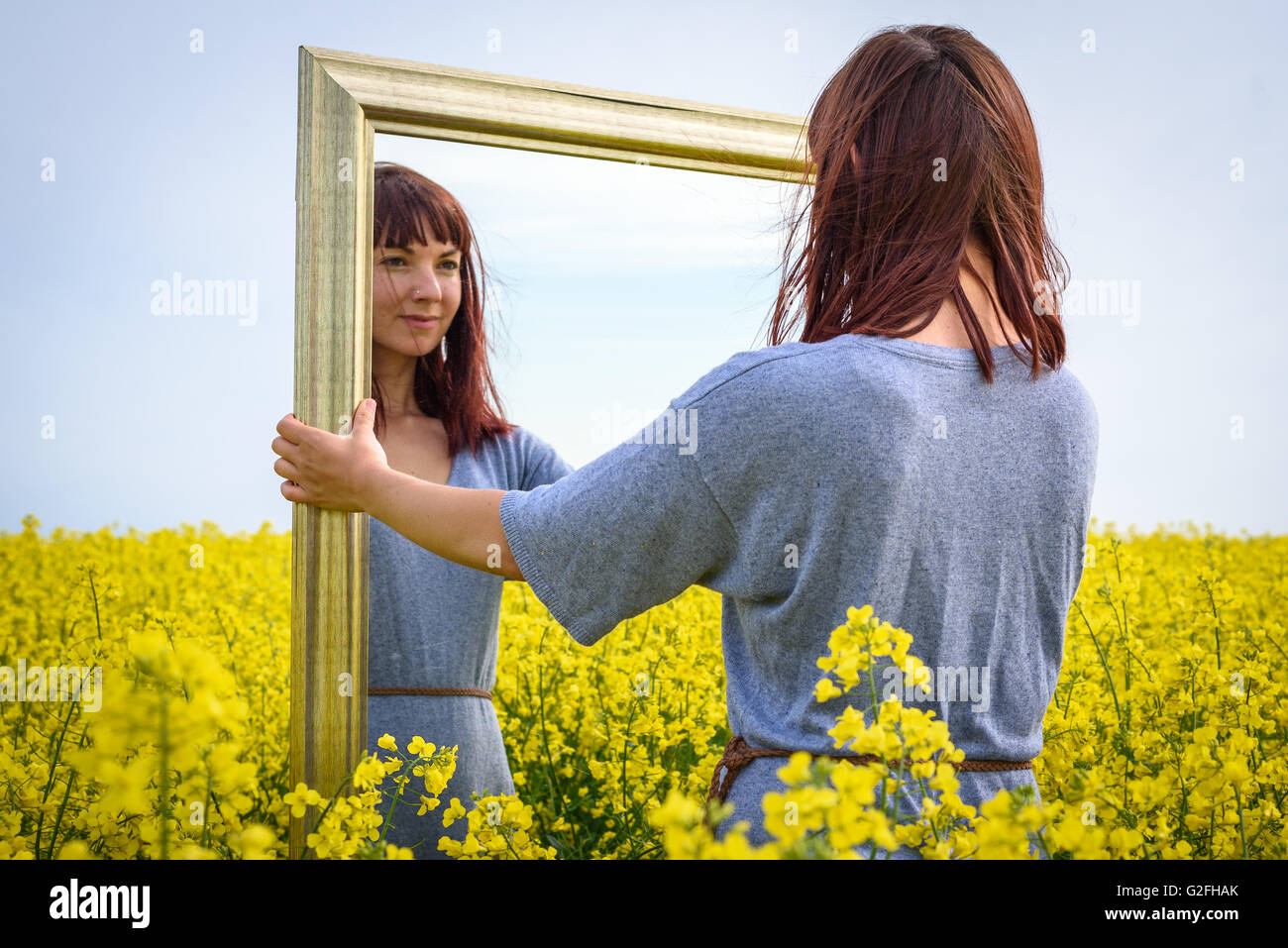 Reflection in mirror Stock Photo - Alamy