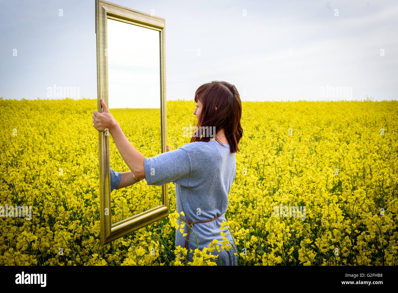 Reflection in mirror Stock Photo - Alamy