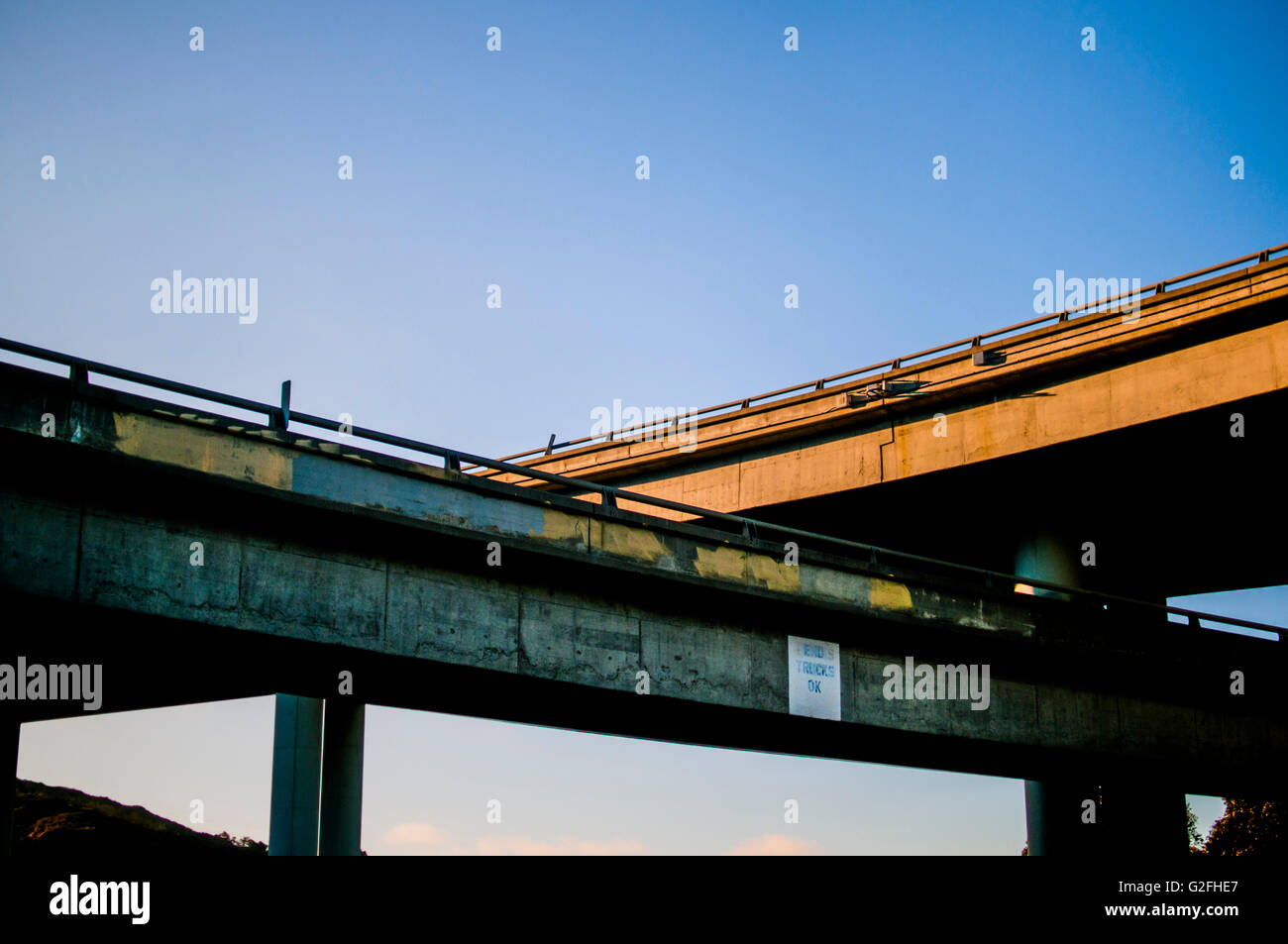 Freeway Overpass Crossing Stock Photo - Alamy