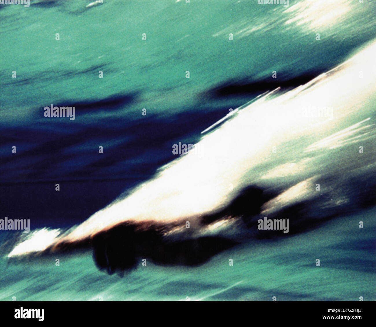 Underwater View of Man Diving into Swimming Pool Stock Photo - Alamy