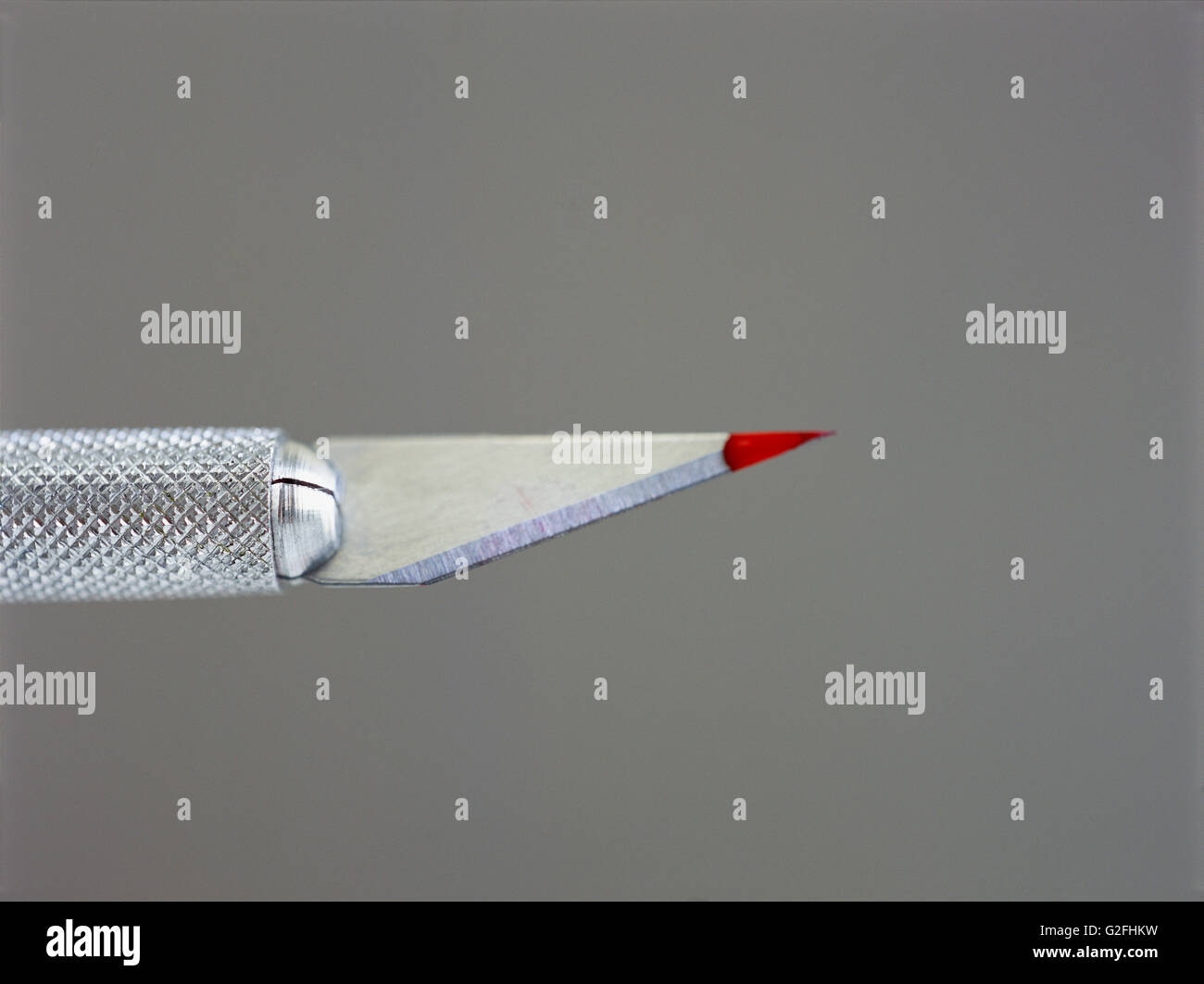 Blade with Red Tip Stock Photo - Alamy