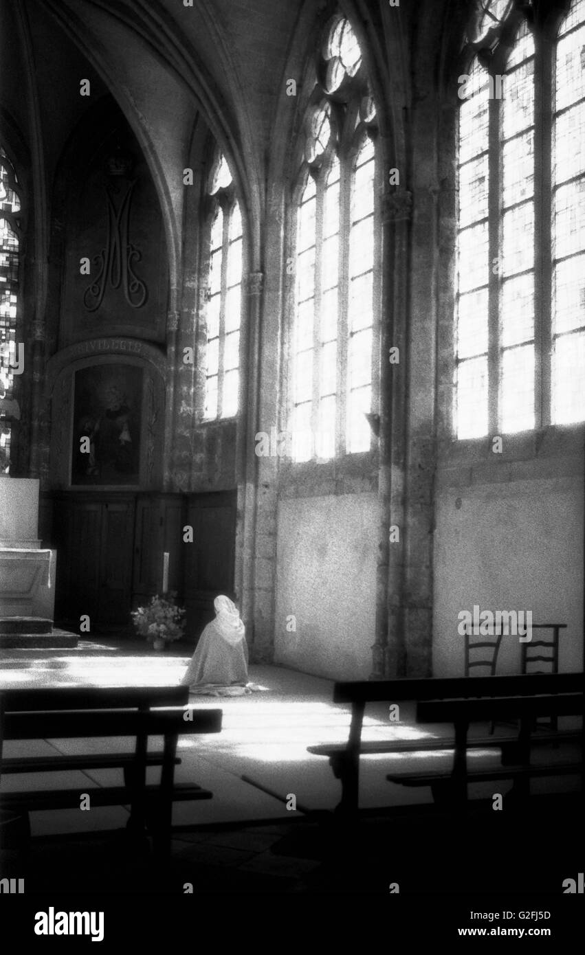 Rear view church in Black and White Stock Photos & Images - Alamy