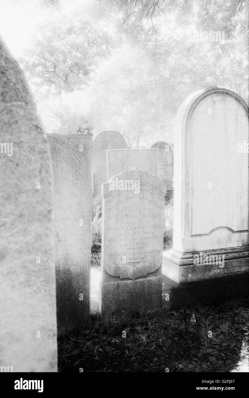 Cemetery outside Black and White Stock Photos & Images - Alamy