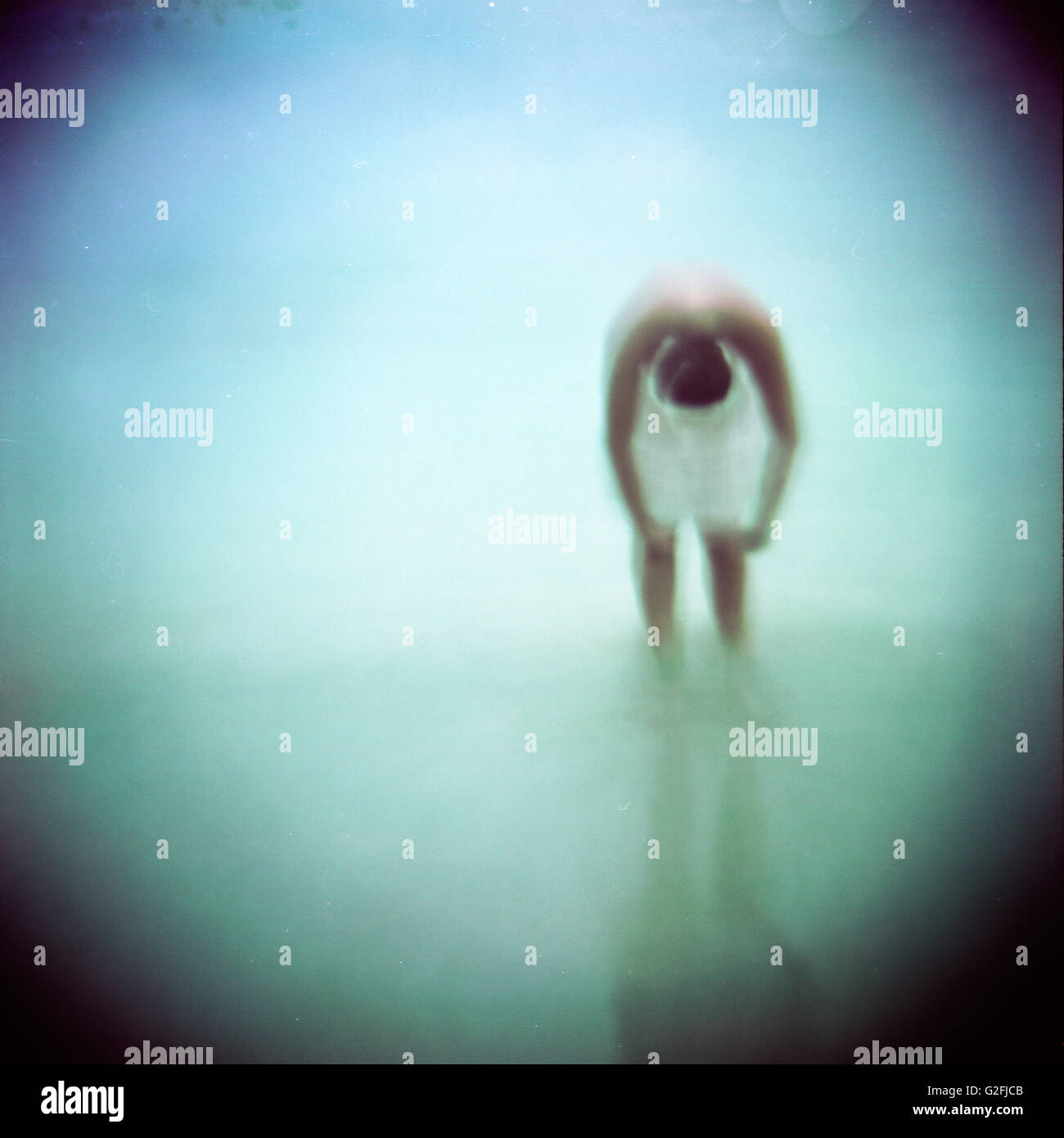 Girl Dancing in Waves Stock Photo - Alamy