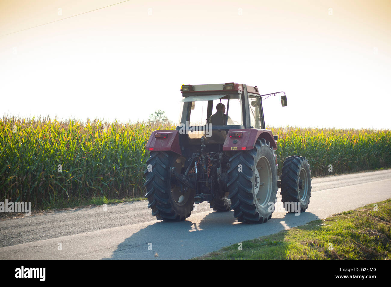 Farmer driving tractor on rural hi-res stock photography and images - Alamy