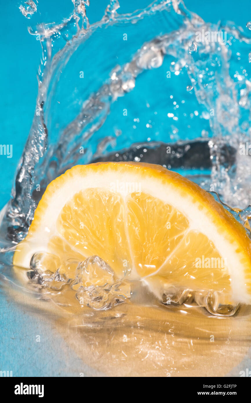 Lemon Slice Splash High Resolution Stock Photography and Images - Alamy