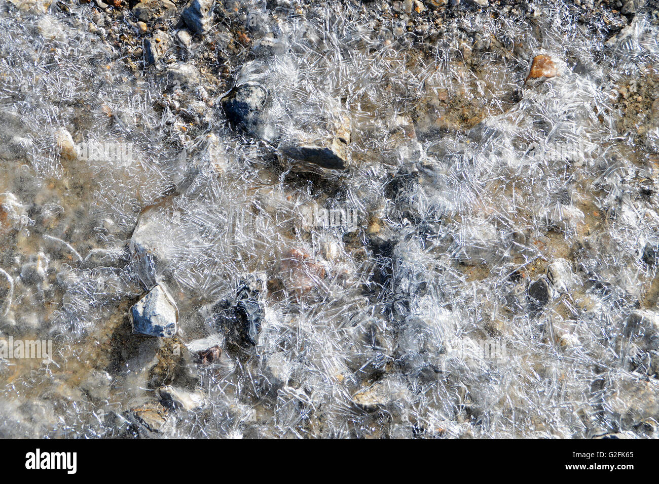 Frozen ice ground surface texture hi-res stock photography and images ...