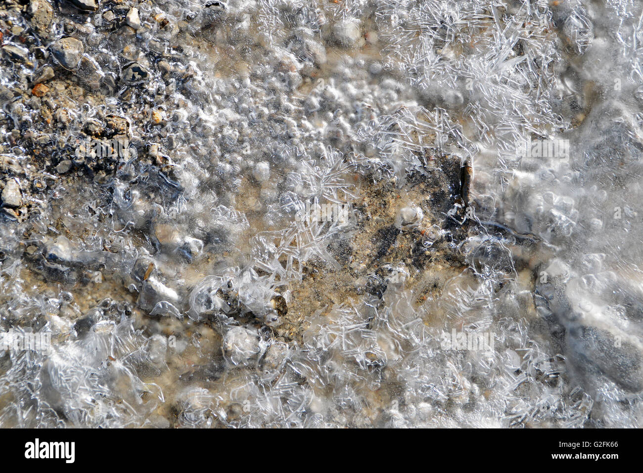 Frozen ice ground surface texture hi-res stock photography and images ...