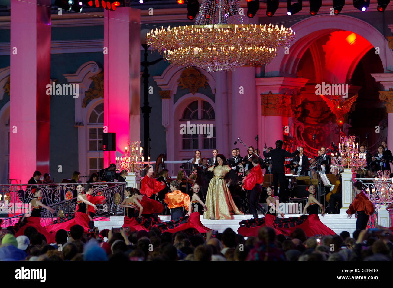 Russia. St. Petersburg. Public concert of classical art "Classic at the ...