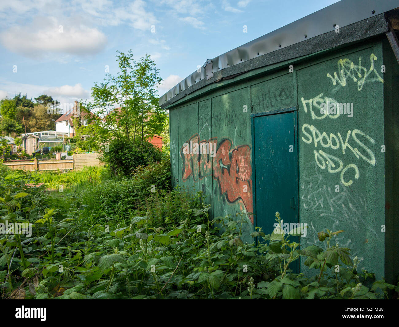Council allotments hi-res stock photography and images - Alamy