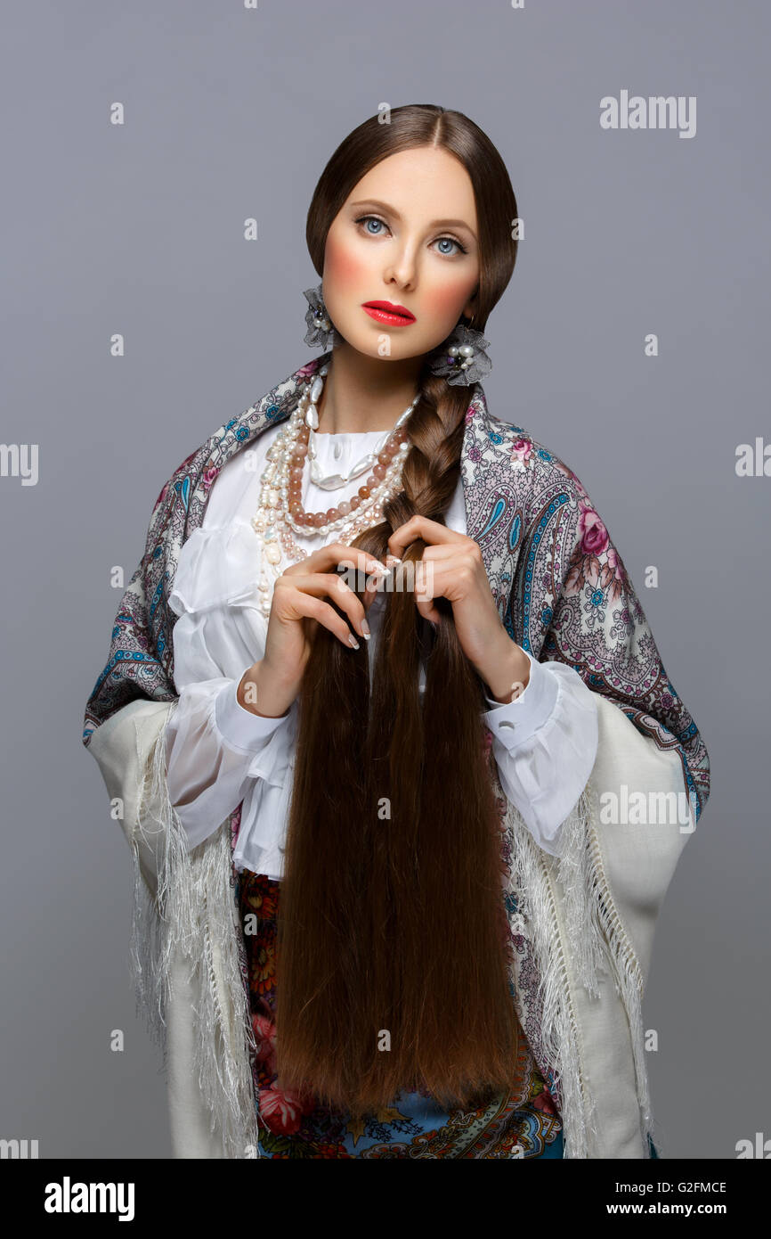 Beautiful russian girl Stock Photo - Alamy