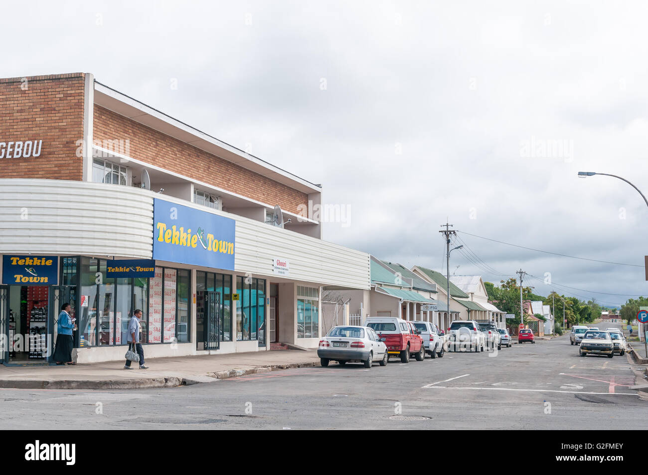 MIDDELBURG, SOUTH AFRICA - MARCH 8, 2016: A street scene in Middelburg ...