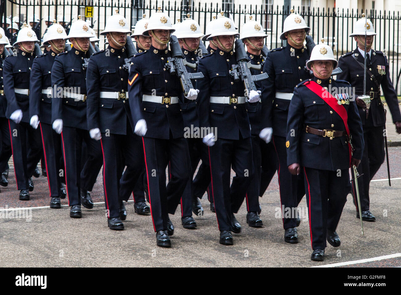 Royal Marines Beating Retreat High Resolution Stock Photography and ...