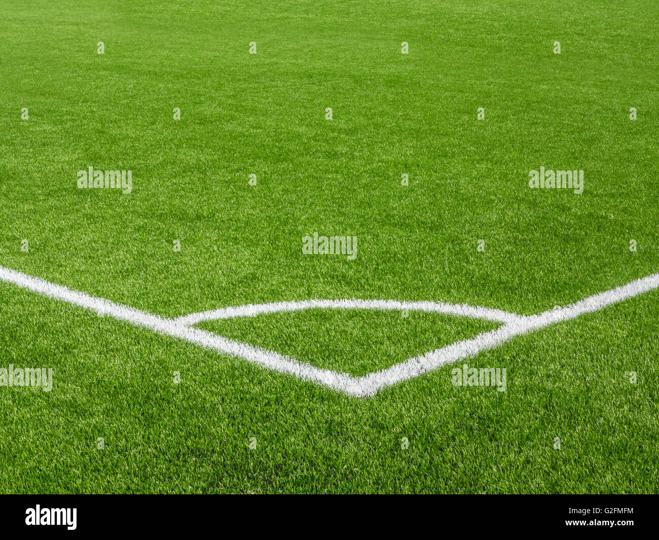 A corner of a football pitch Stock Photo - Alamy