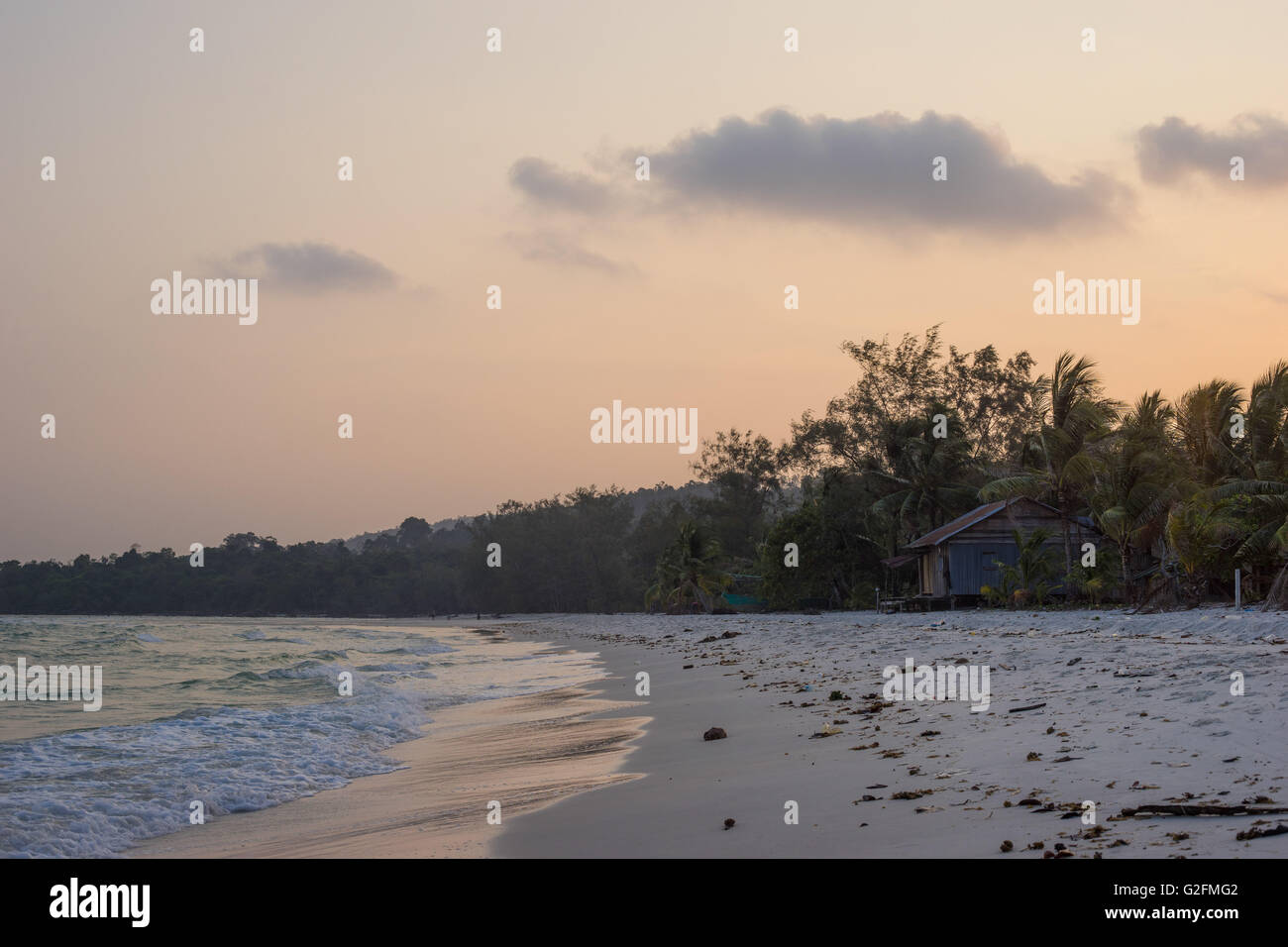 White Sand Beach, Koh Rong, Cambodia Stock Photo - Alamy