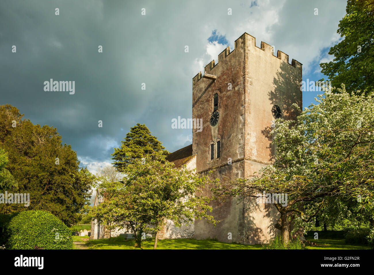 The Saxon church of St Mary in Singleton, West Sussex, England Stock ...