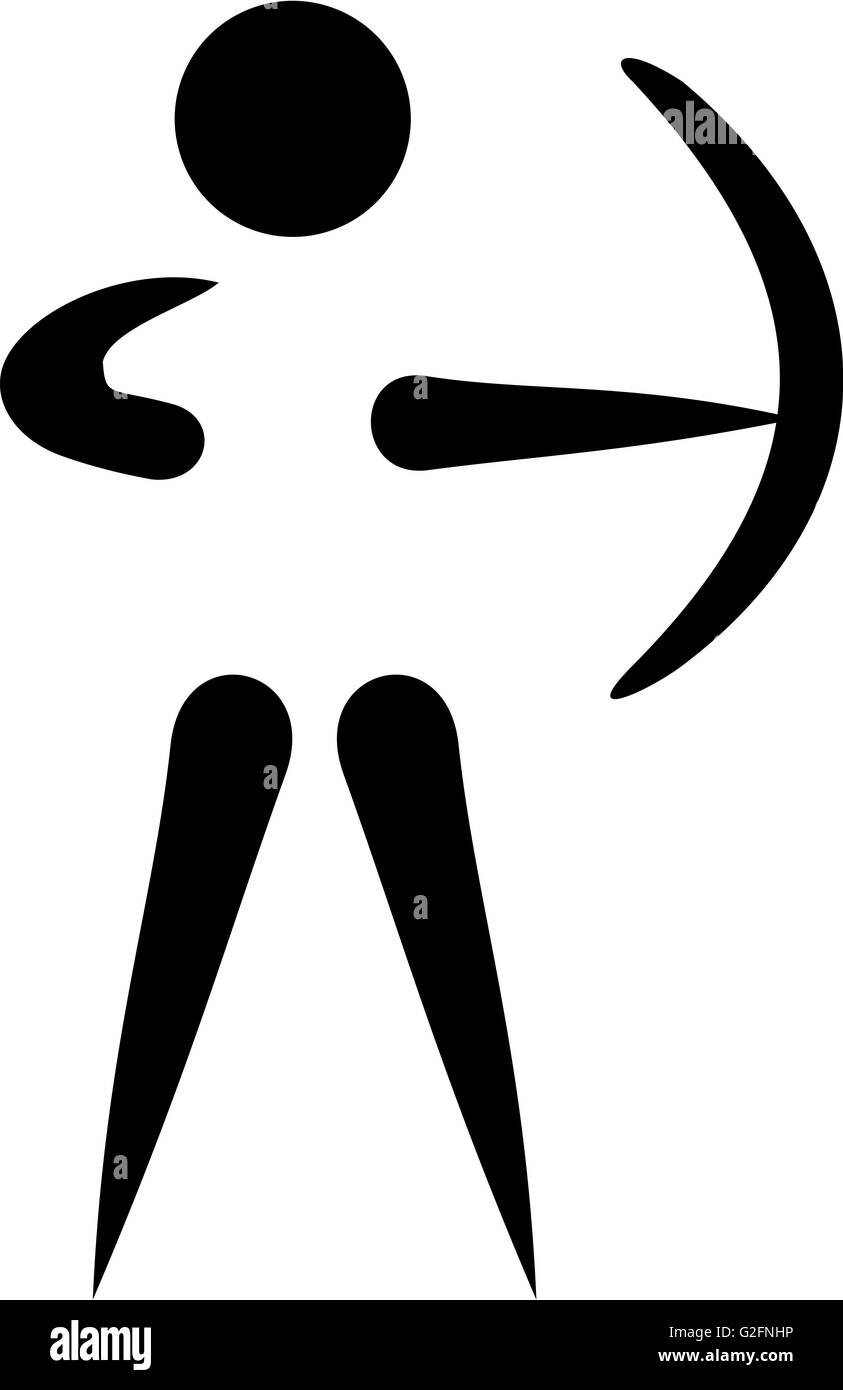 Archer symbol Black and White Stock Photos & Images - Alamy
