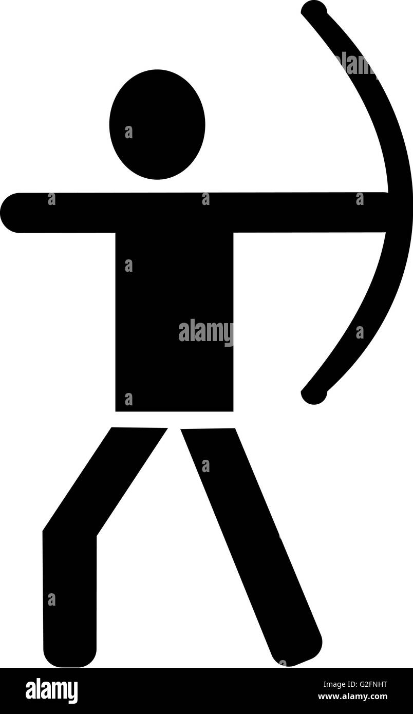 Archer symbol Black and White Stock Photos & Images - Alamy