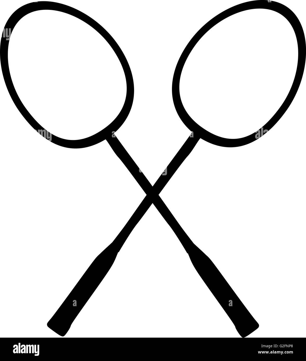 Badminton racket Black and White Stock Photos & Images - Alamy