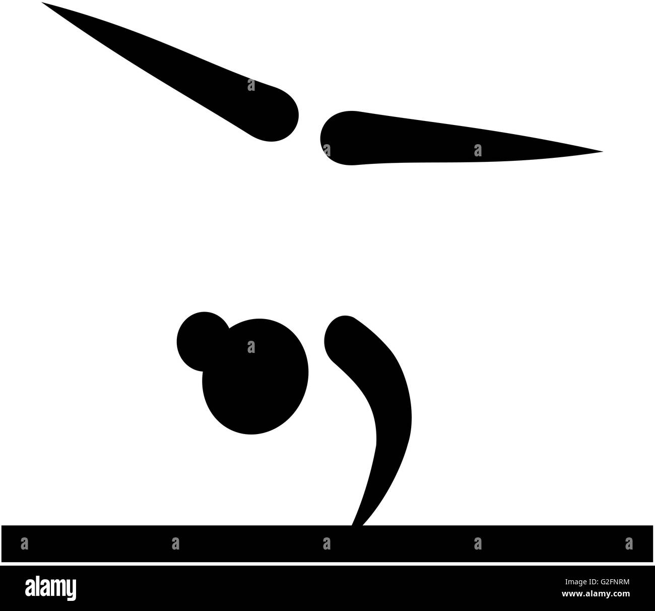 Balance beam symbol Stock Photo - Alamy