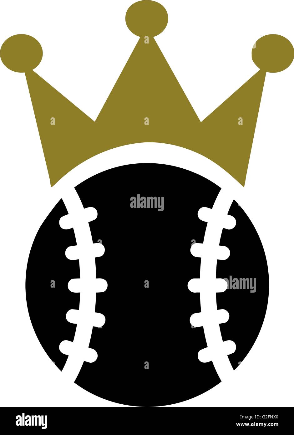 Baseball King Crown Stock Photo - Alamy