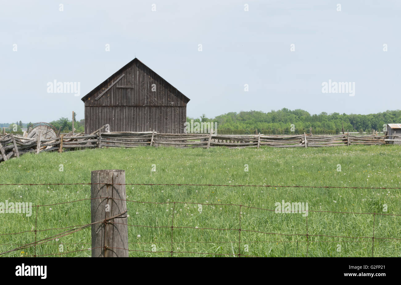 Decrepit barn in a farmers field Stock Photo - Alamy