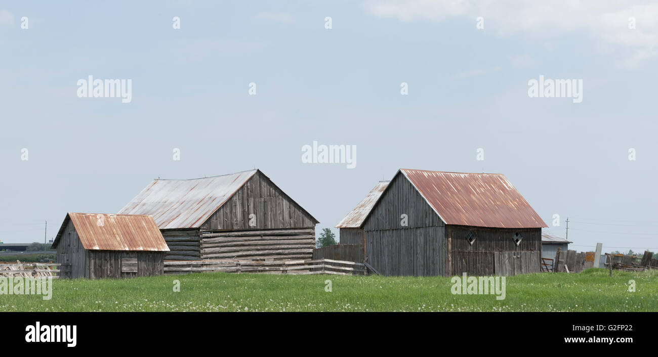 Decrepit barn in a farmers field Stock Photo - Alamy