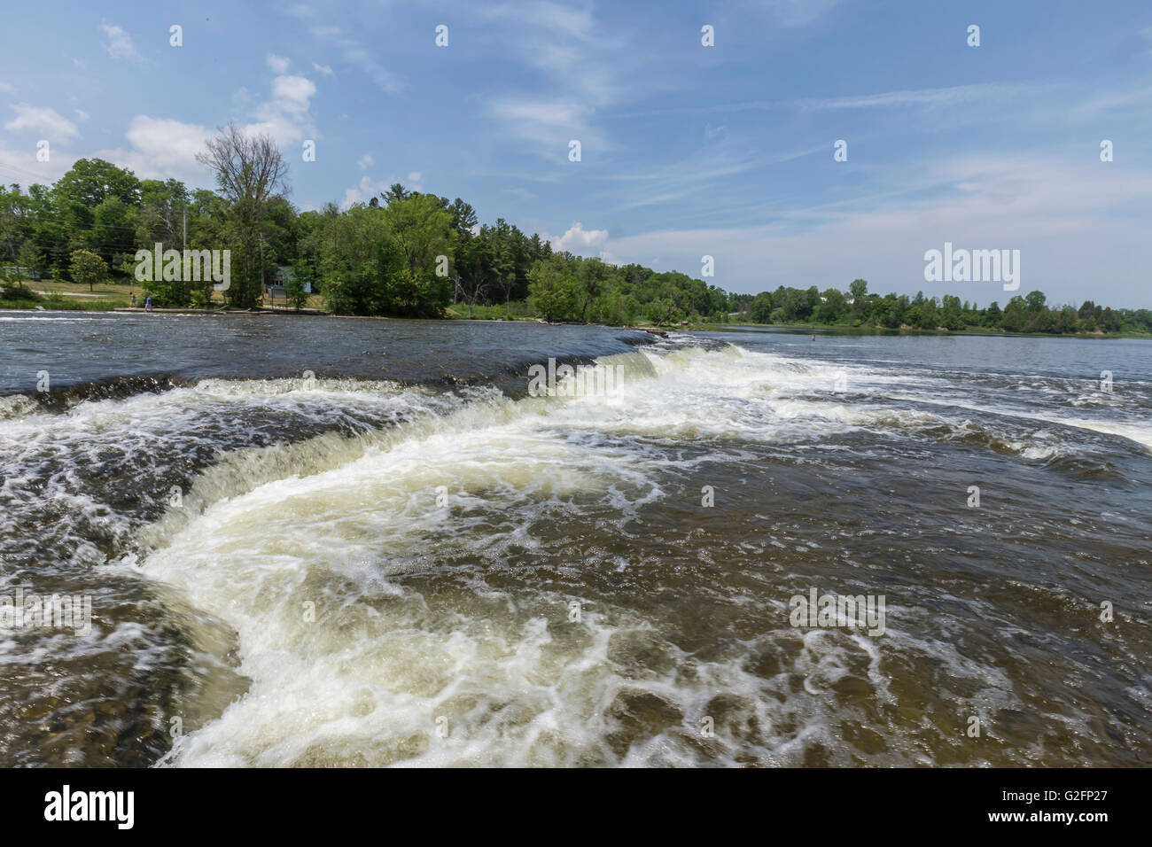 Long waterfalls across the Mississippi river Stock Photo - Alamy