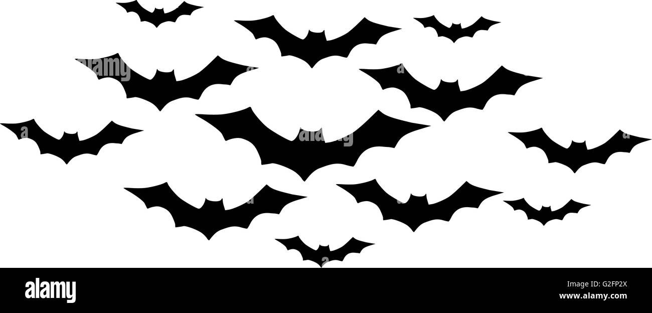 Bats in swarm Stock Photo - Alamy