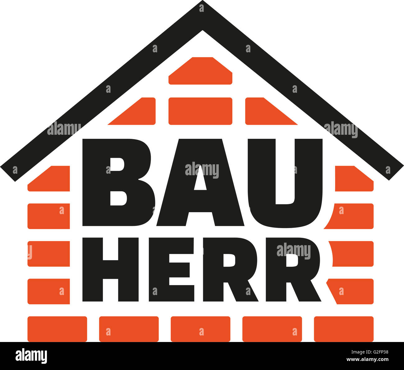 Building owner with house icon Stock Photo - Alamy