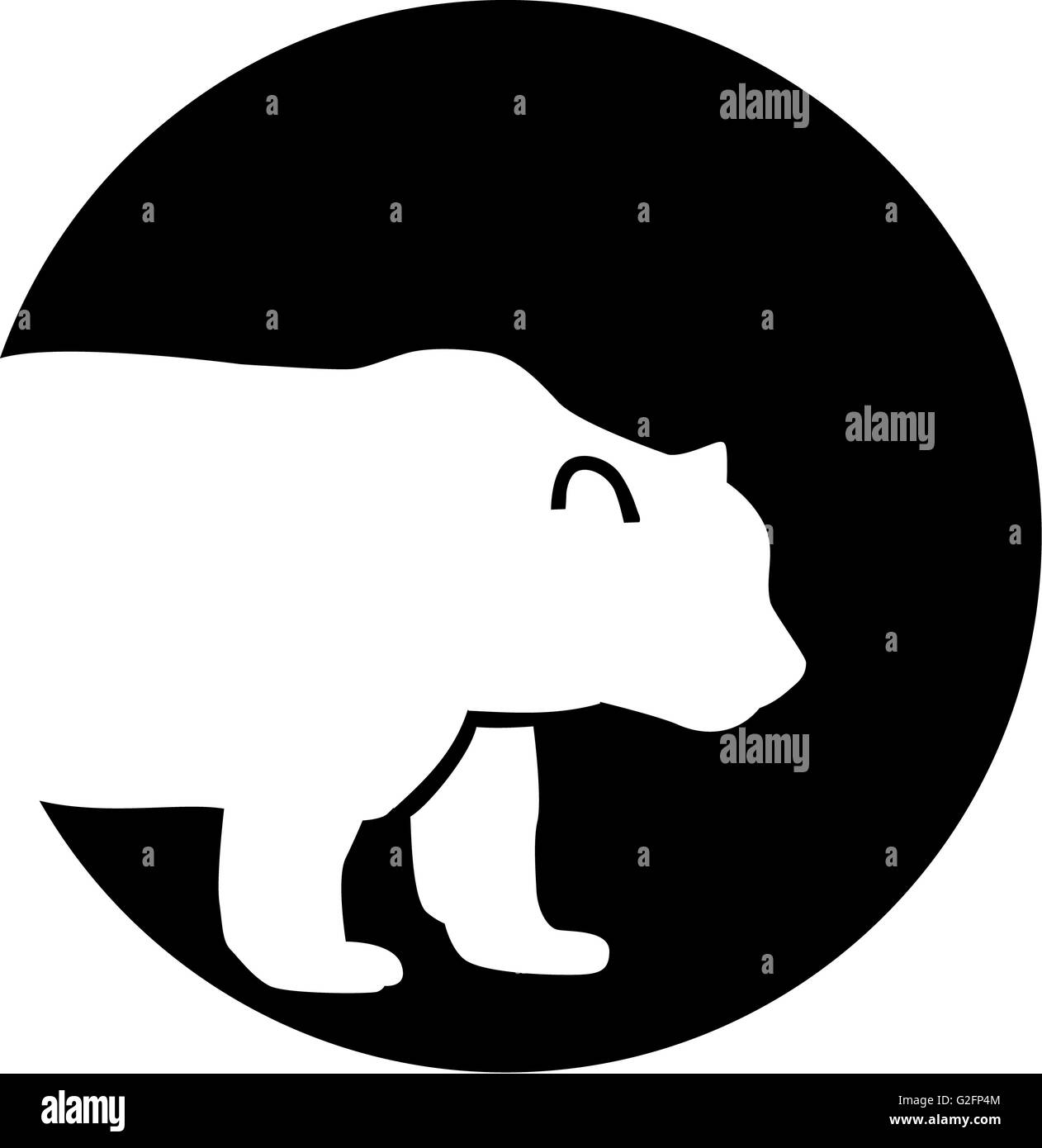 Moon bear illustration Black and White Stock Photos & Images - Alamy