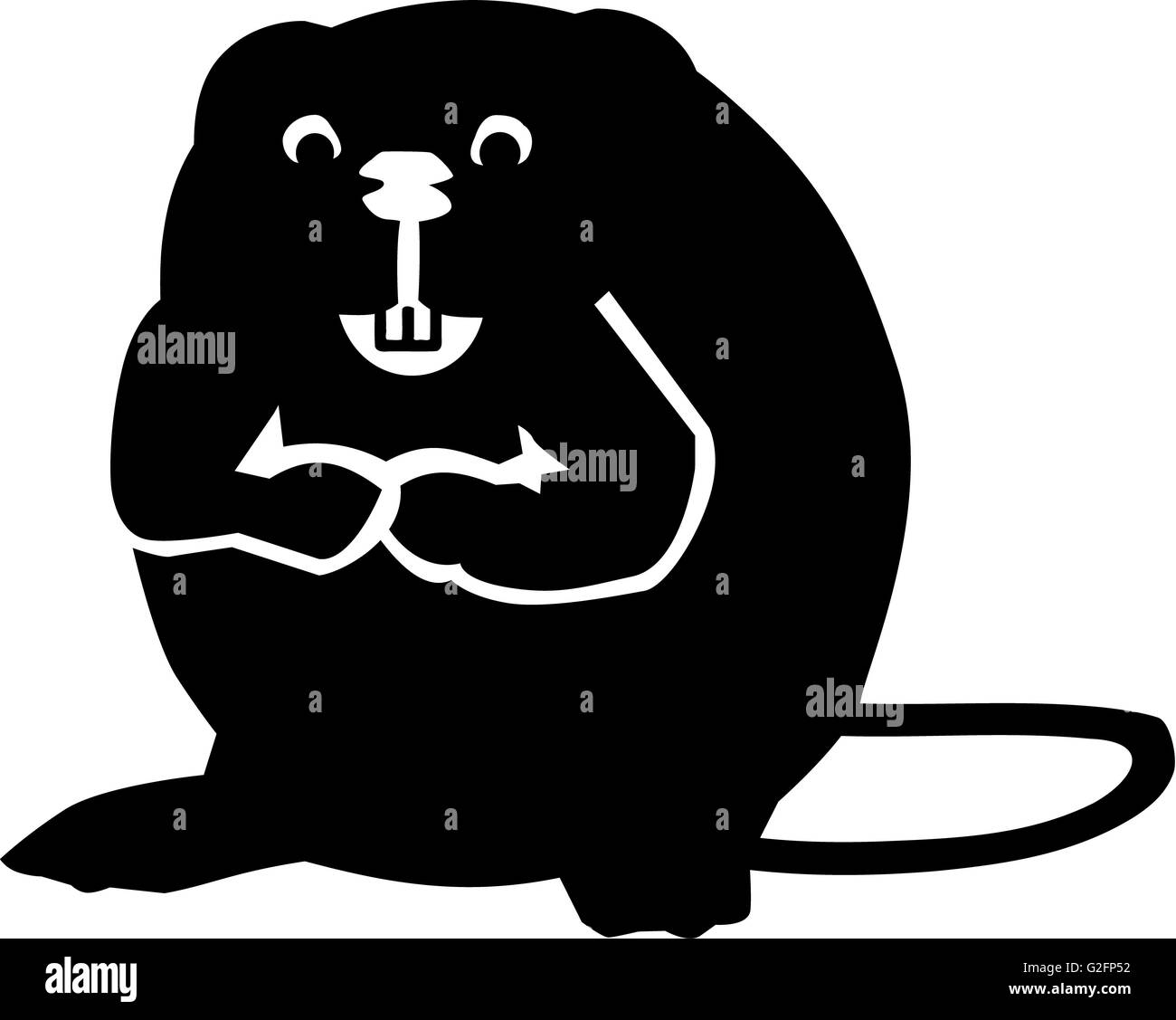 Beaver illustration graphic hi-res stock photography and images - Alamy