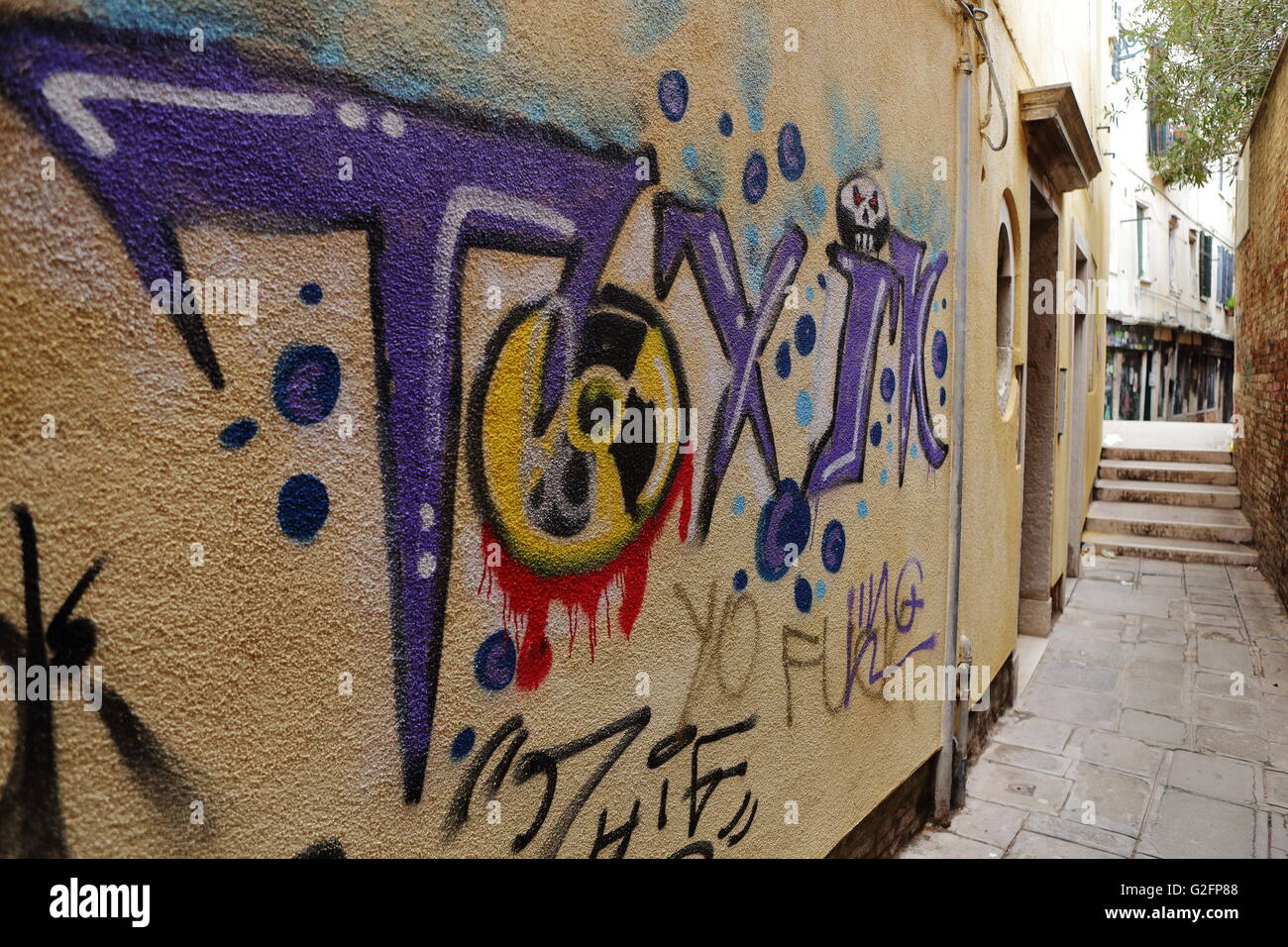 Graffiti in Venice, Italy Stock Photo - Alamy