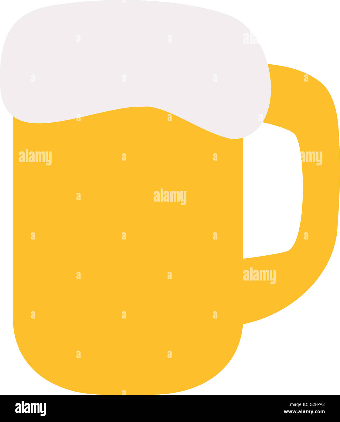 Simple beer mug Stock Photo - Alamy