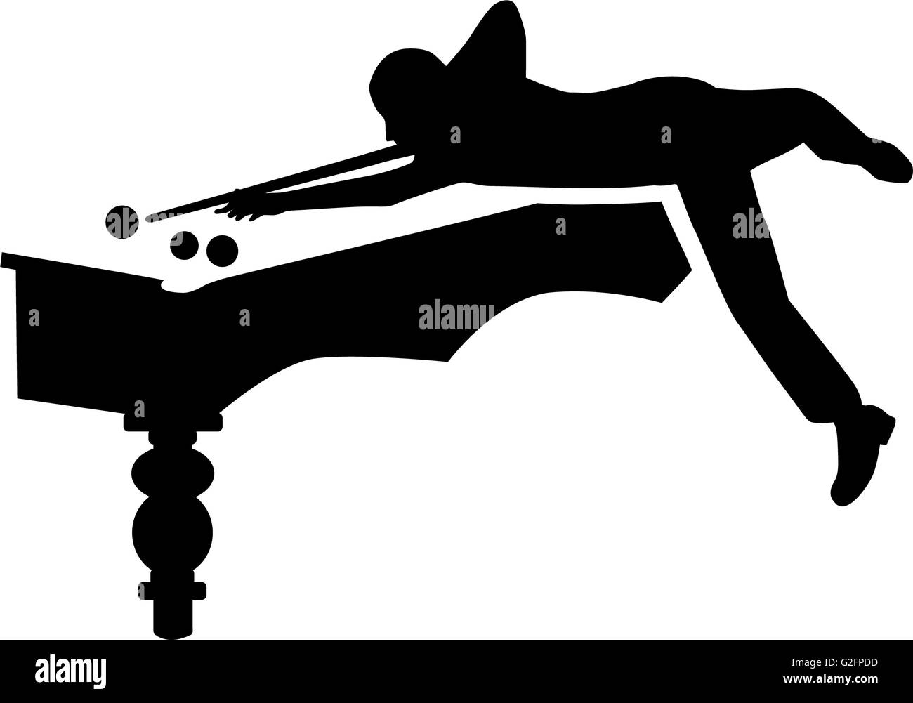 Pool table logo Black and White Stock Photos & Images - Alamy