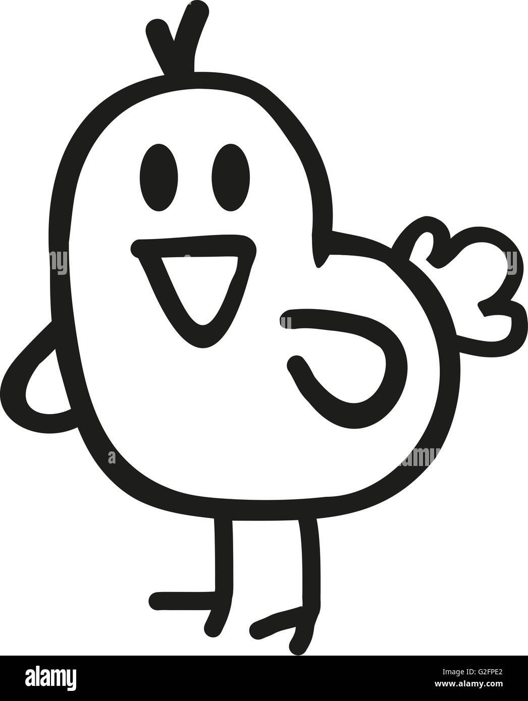 Cartoon bird coloring book Stock Photo - Alamy