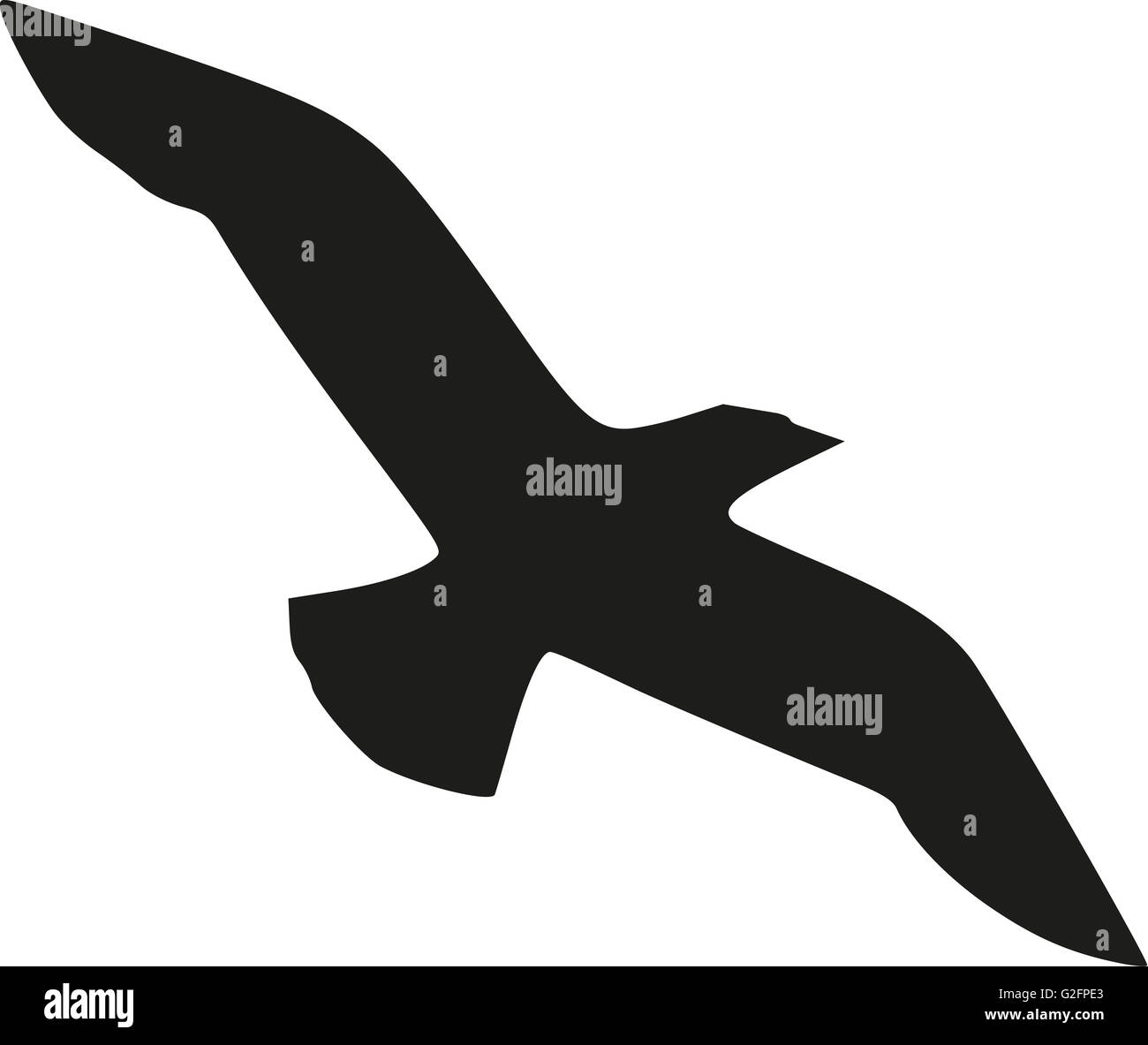 Flying bird silhouette Stock Photo - Alamy