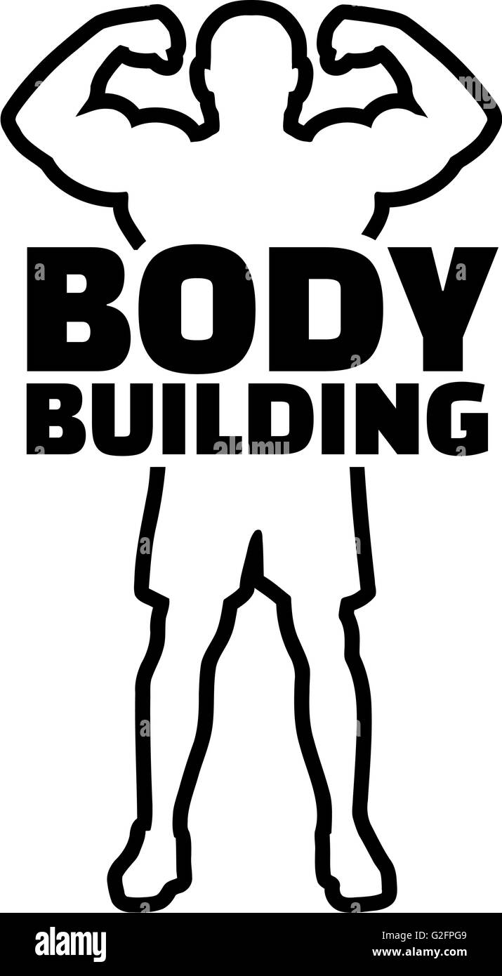 Body building logo hi-res stock photography and images - Alamy