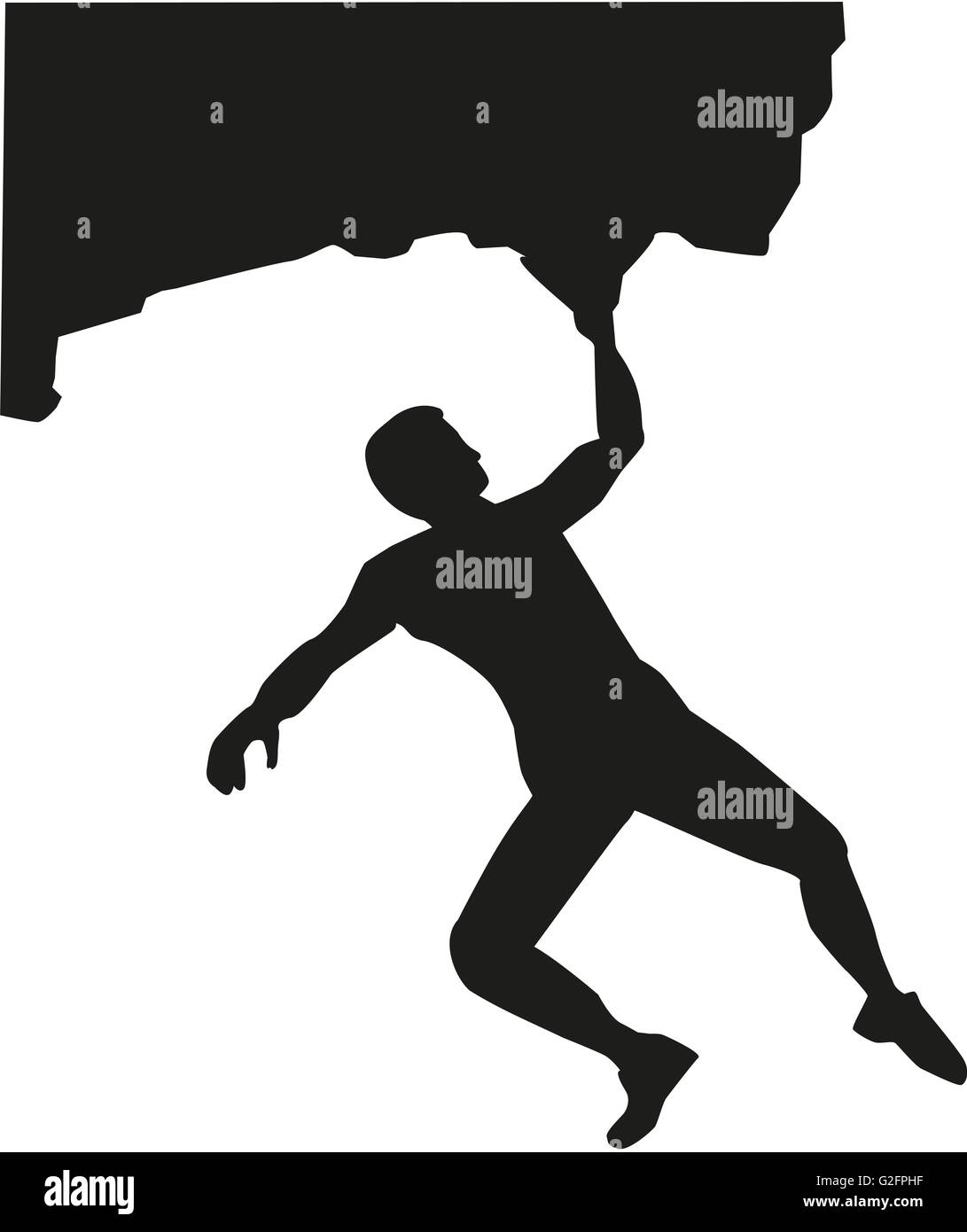 Rock climbing logo man climb hi-res stock photography and images - Alamy